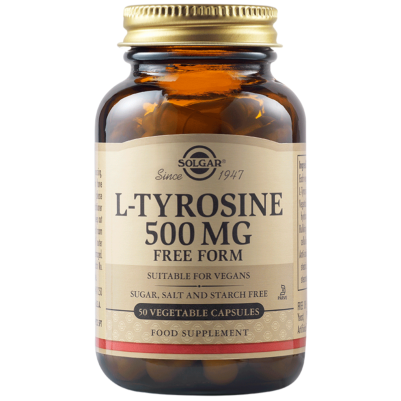 L-Tyrosine 500 mg, capsule vegetale | Solgar